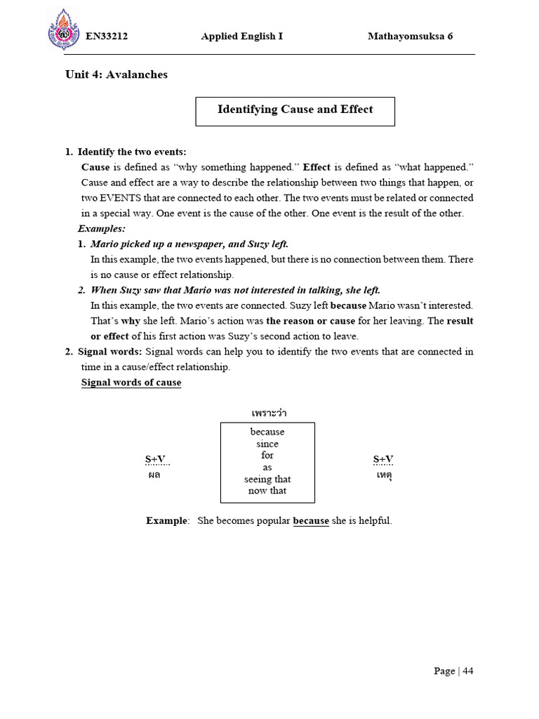Understanding Cause and Effect Relationships | PDF | Tropical Cyclones ...