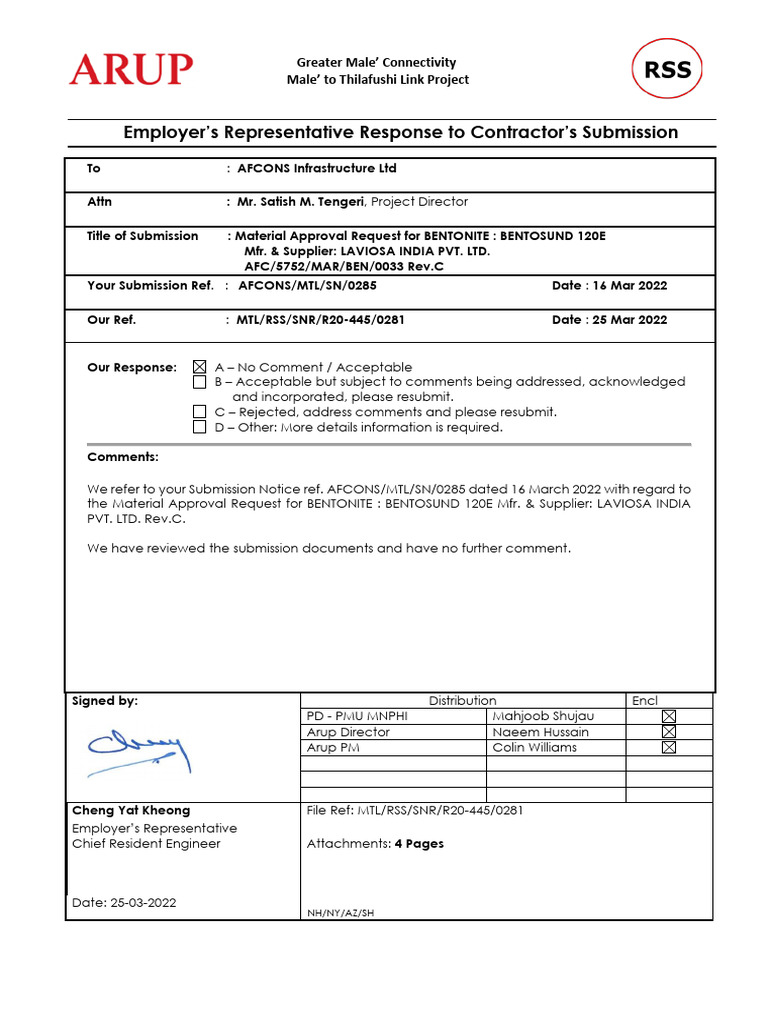 Bentosund MTL RSS SNR R20-445 0281 Bentonite | PDF | Deep Foundation