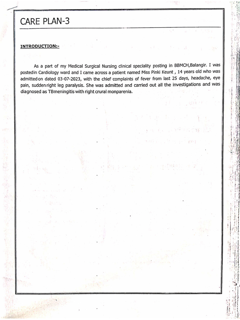 Nursing Care Plan-3 | PDF