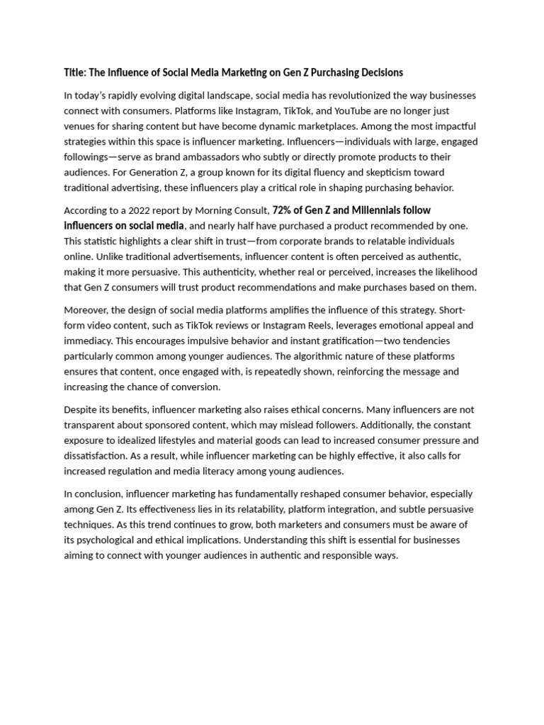 Research Paper Final Draft | PDF | Social Media | Popular Culture & Media Studies