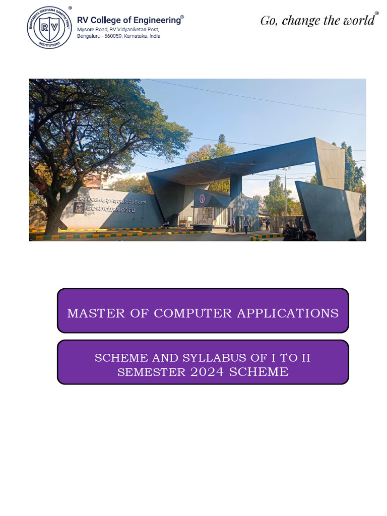 2024Scheme-Tentative-Syllabus-MCA-01-01-24-V1 | PDF | Relational Database | Internet Protocol Suite