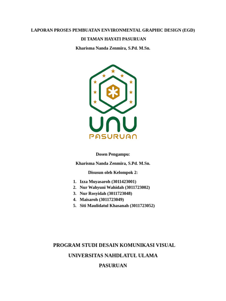 Laporan Proses Pembuatan Environmental Graphic Design | PDF