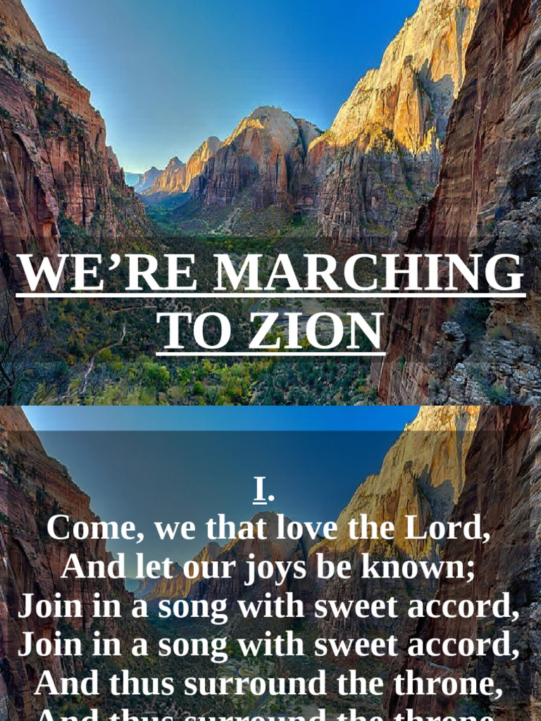 We Are Marching To Zion | PDF