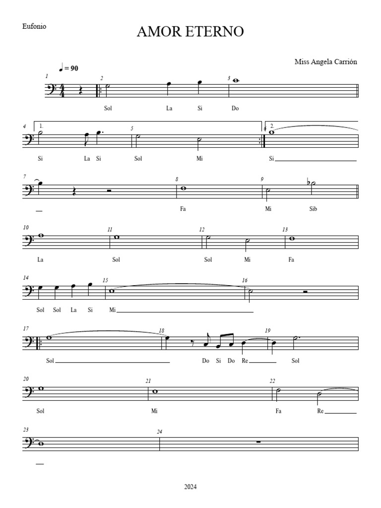 Amor Eterno - Eufonio | PDF