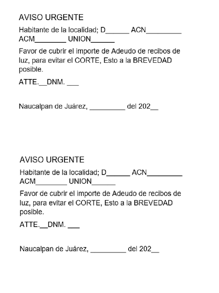 Avisos SR Dionicio | PDF