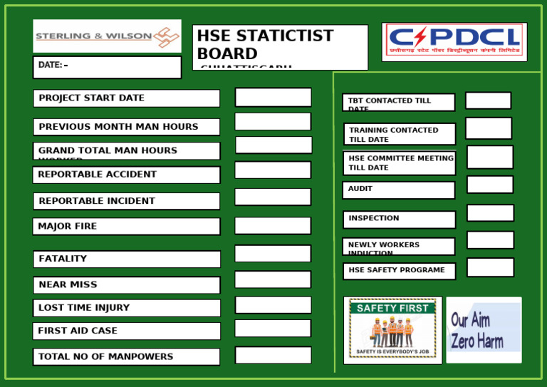 HSE Statistics Board Overview | PDF