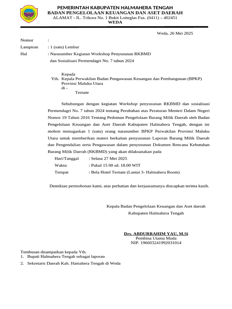 permohonan narasumber bimtek bmd_2025-net_BPKP_kABAN | PDF