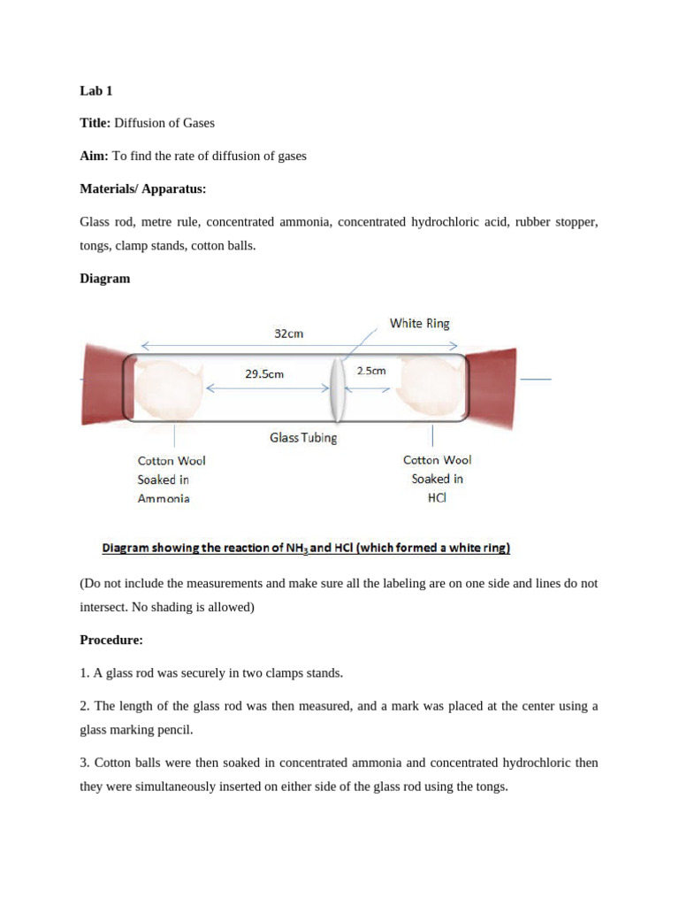 Chem Lab 1 (Unfinished) | PDF