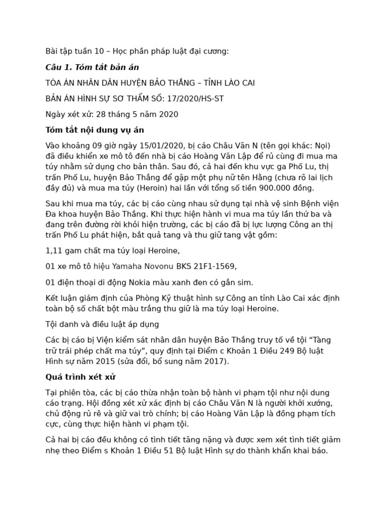 bt tuần 10 | PDF