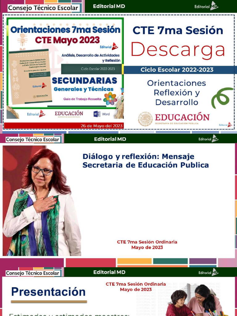7ma Sesion Secundaria CTE Mayo de 2023 (Presentación) | PDF