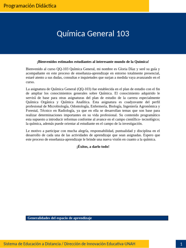 Guía Didáctica - QQ-103 II PAC 2025 | PDF | Química | Importar