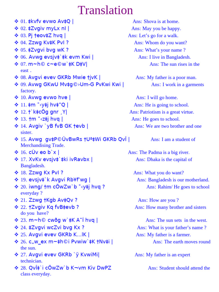 Translate Into English | PDF