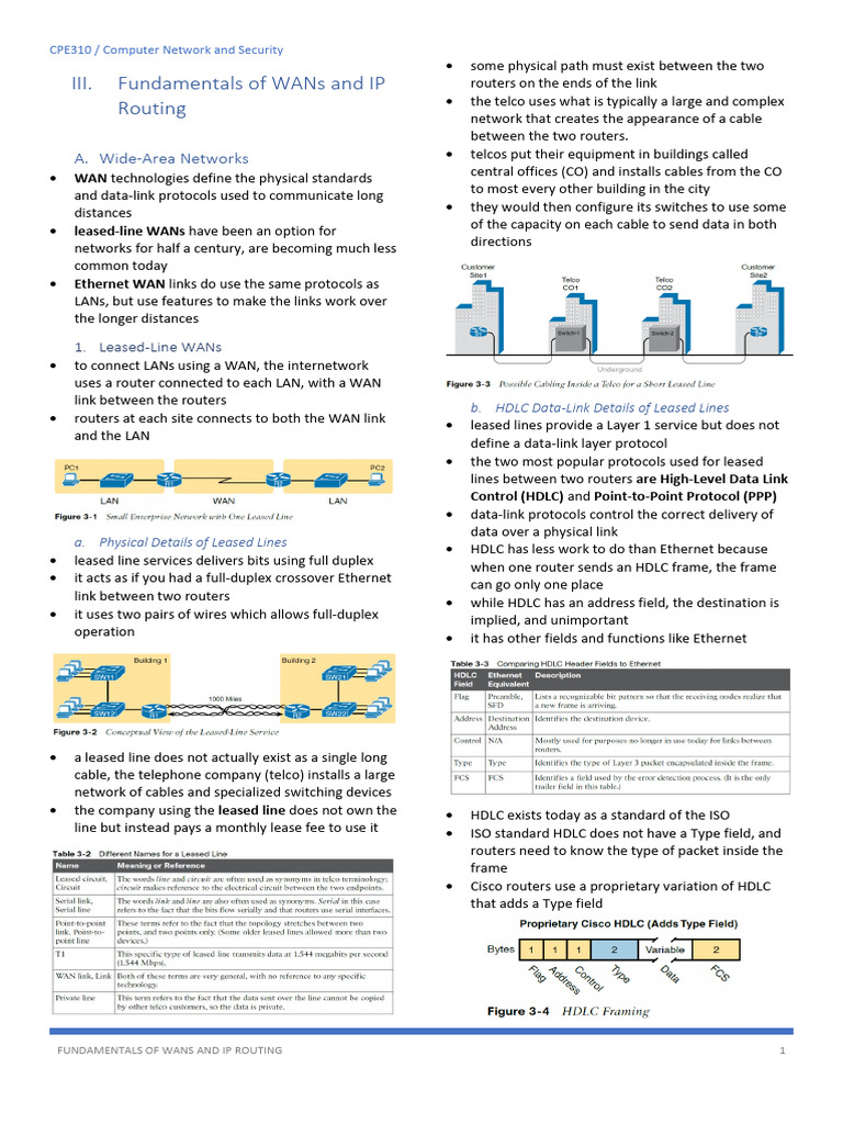 3 - Fundamentals of WANs and IP Routing | PDF | Internet Protocols | Router (Computing)