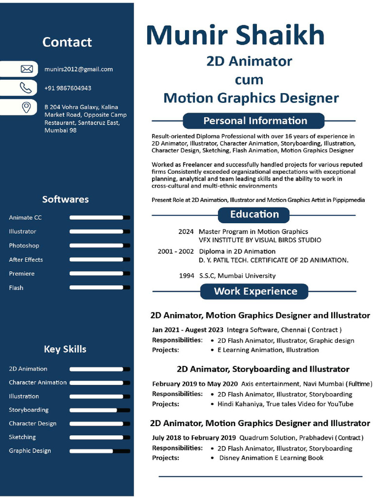 Resume - Munir Shaikh | PDF