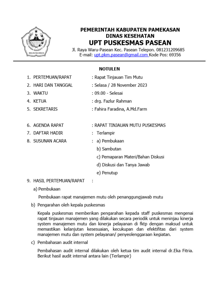 Notulen RTM 2 2023 | PDF