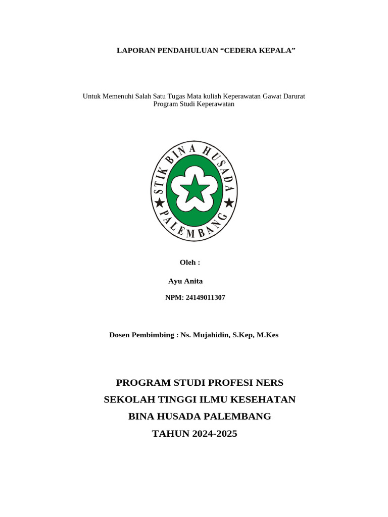 LP Gadar Ayu Anita Minggu 2 | PDF