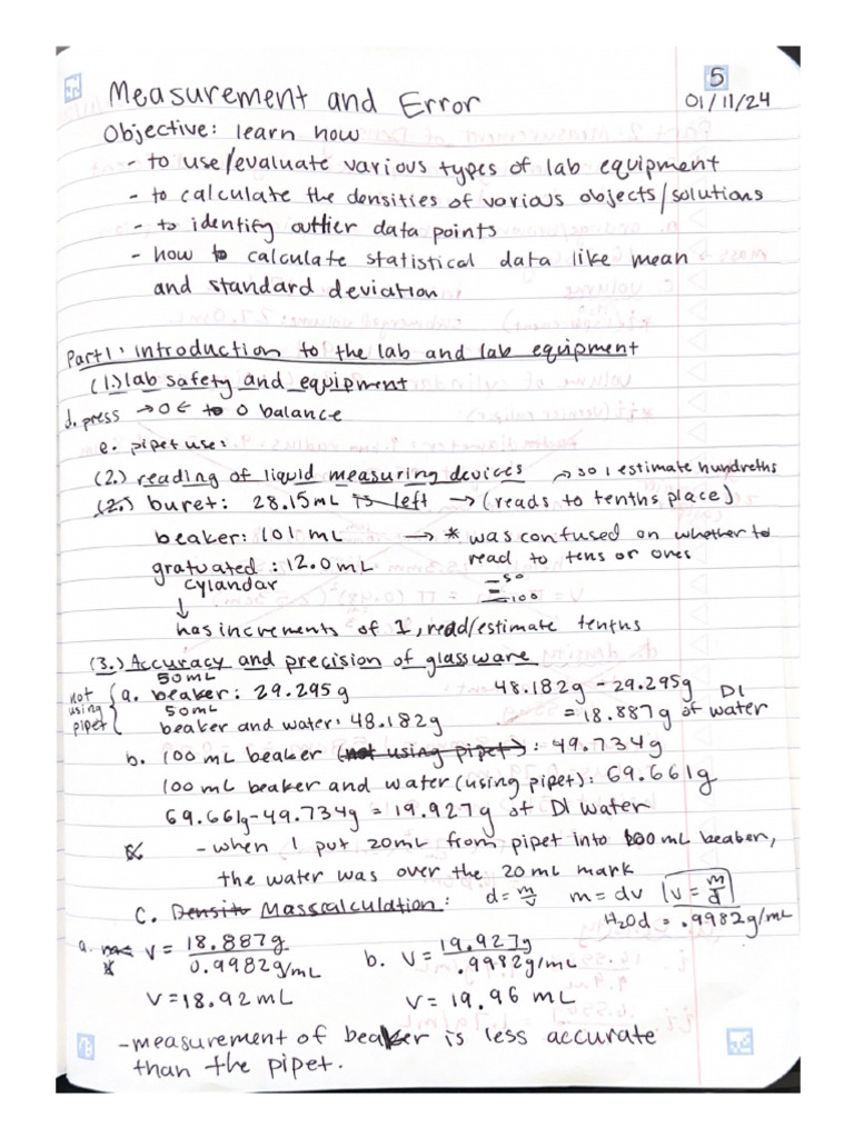 Measurement and Error | PDF