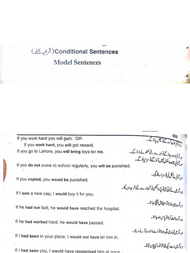 Conditional Sentences | PDF