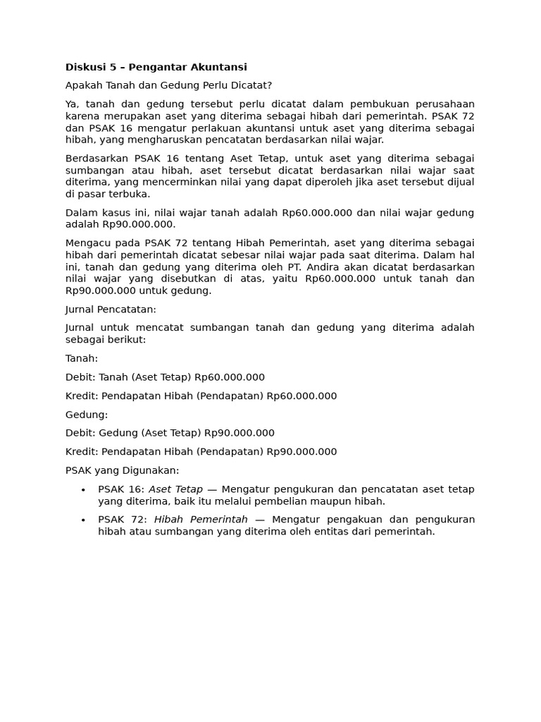 Diskusi 5-Pengantar Akuntansi | PDF