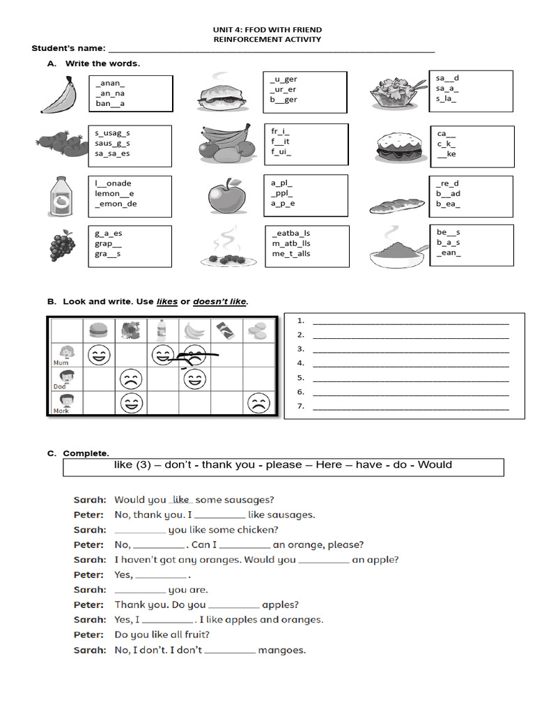 Unit 4 - Reinforcement Activity | PDF