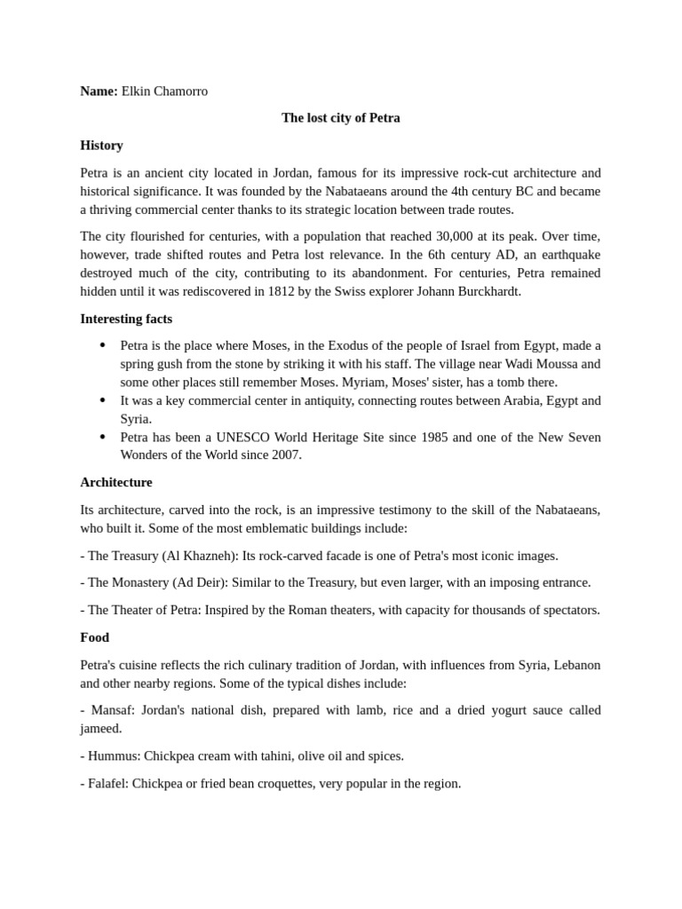 City of Petra | PDF