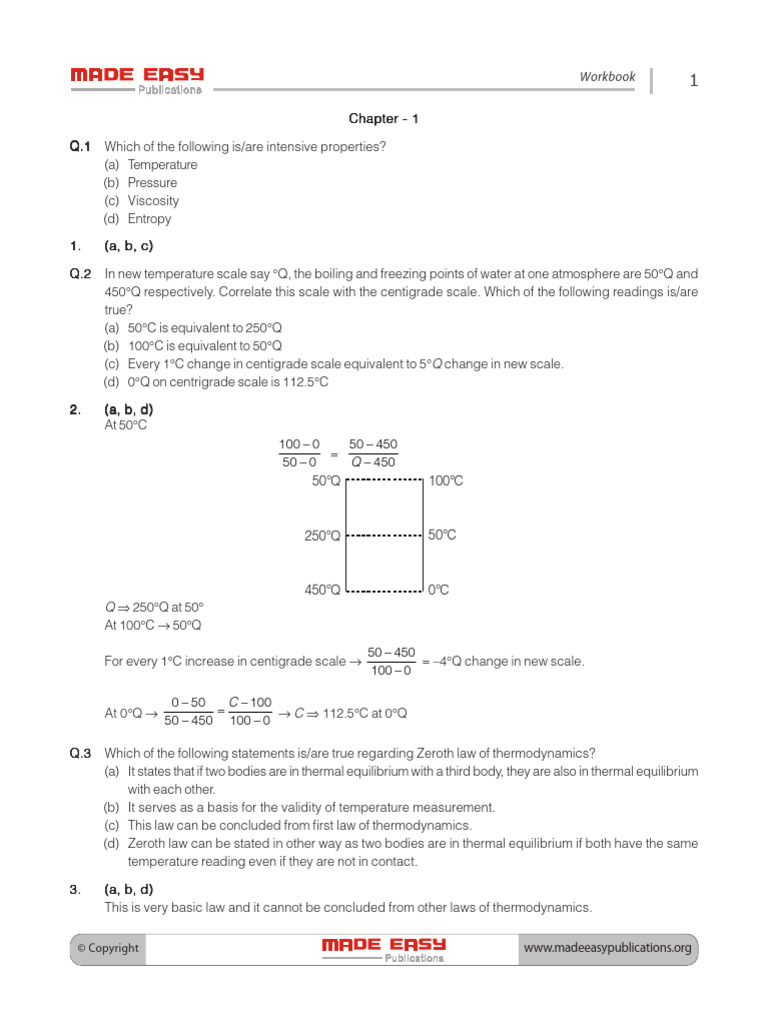 MSQ solutions | PDF | Temperature | Celsius