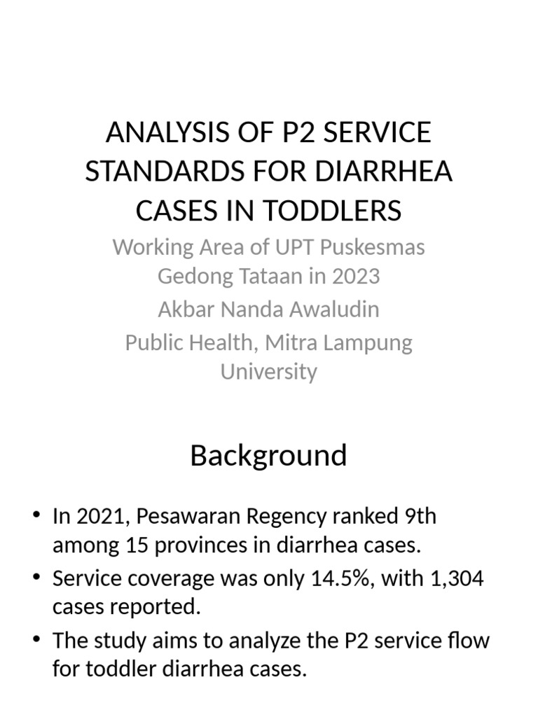 Diarrhea Research Presentation | PDF
