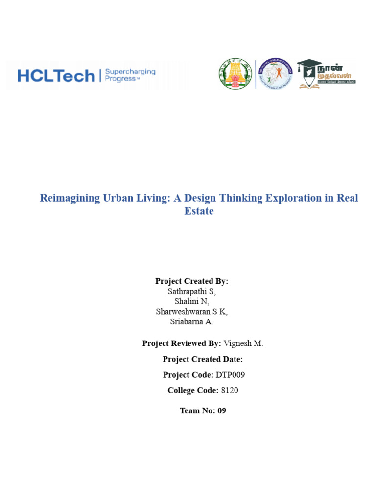 Reimagining Urban Living: A Design Thinking Exploration in Real Estate ...