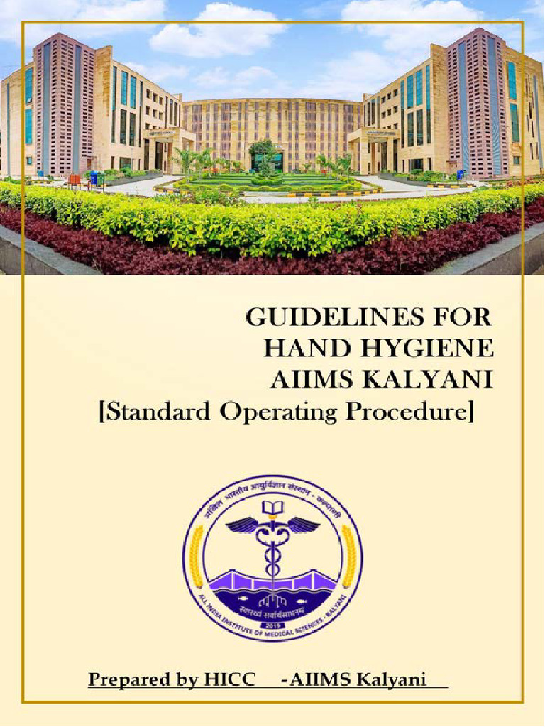 Hand Hygiene Guidelines - AIIMS Kalyani | PDF | Hand Washing | Hygiene