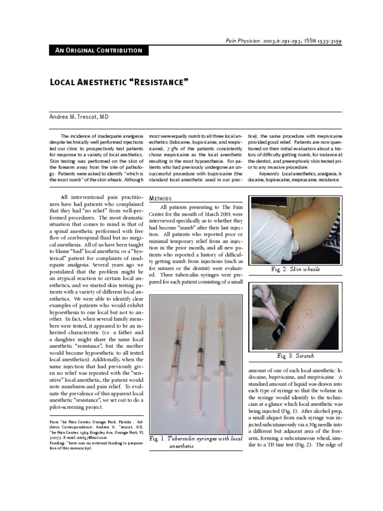 Local Anesthetic | PDF | Anesthesia | Clinical Medicine