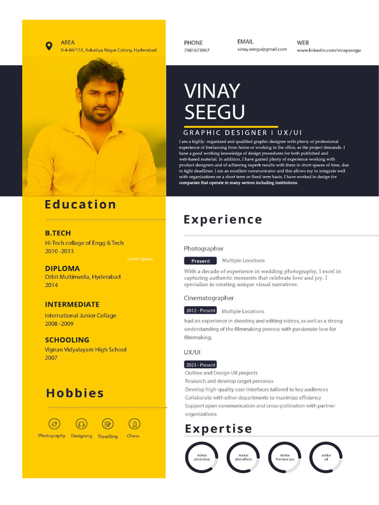 Vinay Seegu Resume | PDF