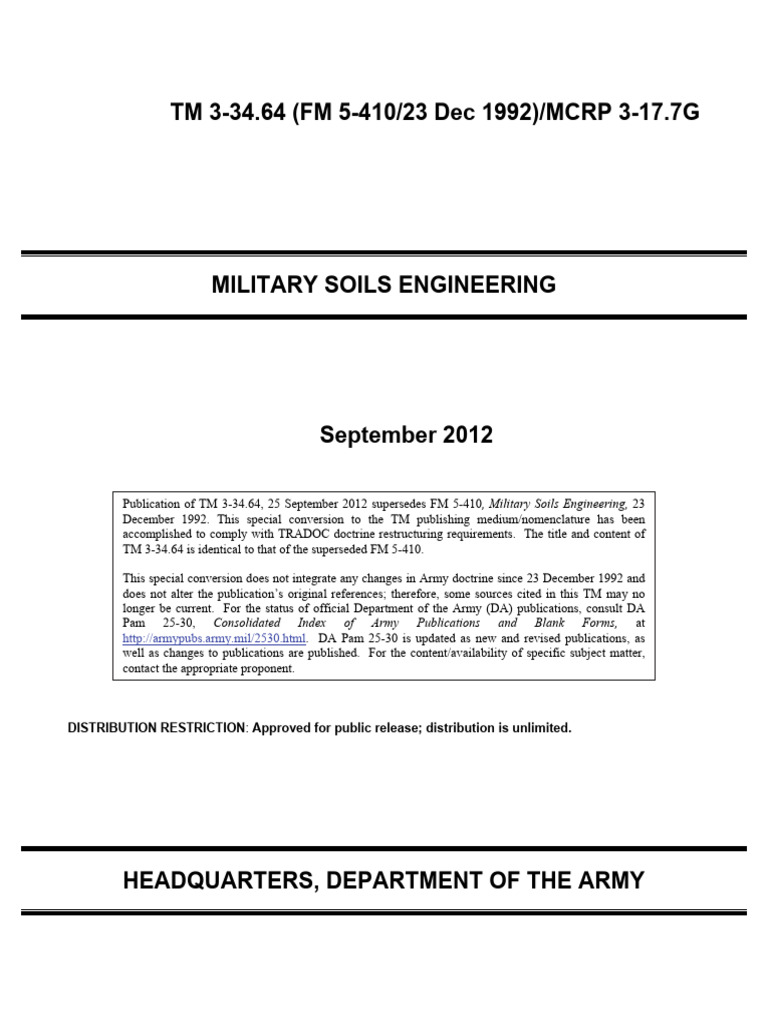 Military Soils Engineering | PDF | Fault (Geology) | Rock (Geology)