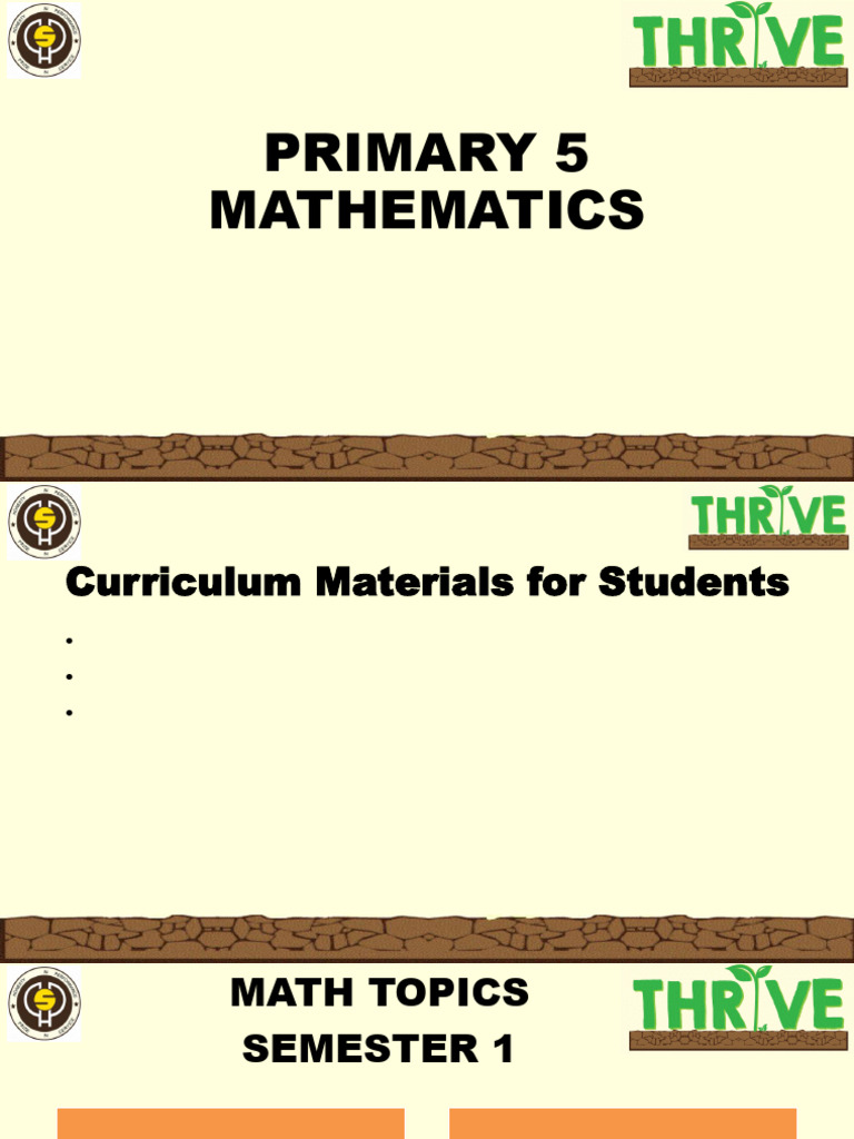 2025 P5 Math Briefing Slides To Parents Upd 27 Jan | PDF | Multiple Choice
