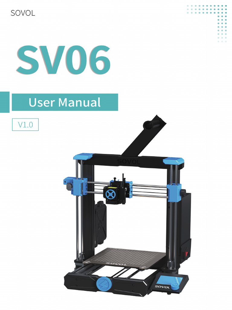 User Manual - SV06 Manual Completo | PDF | Printer (Computing) | Manufactured Goods