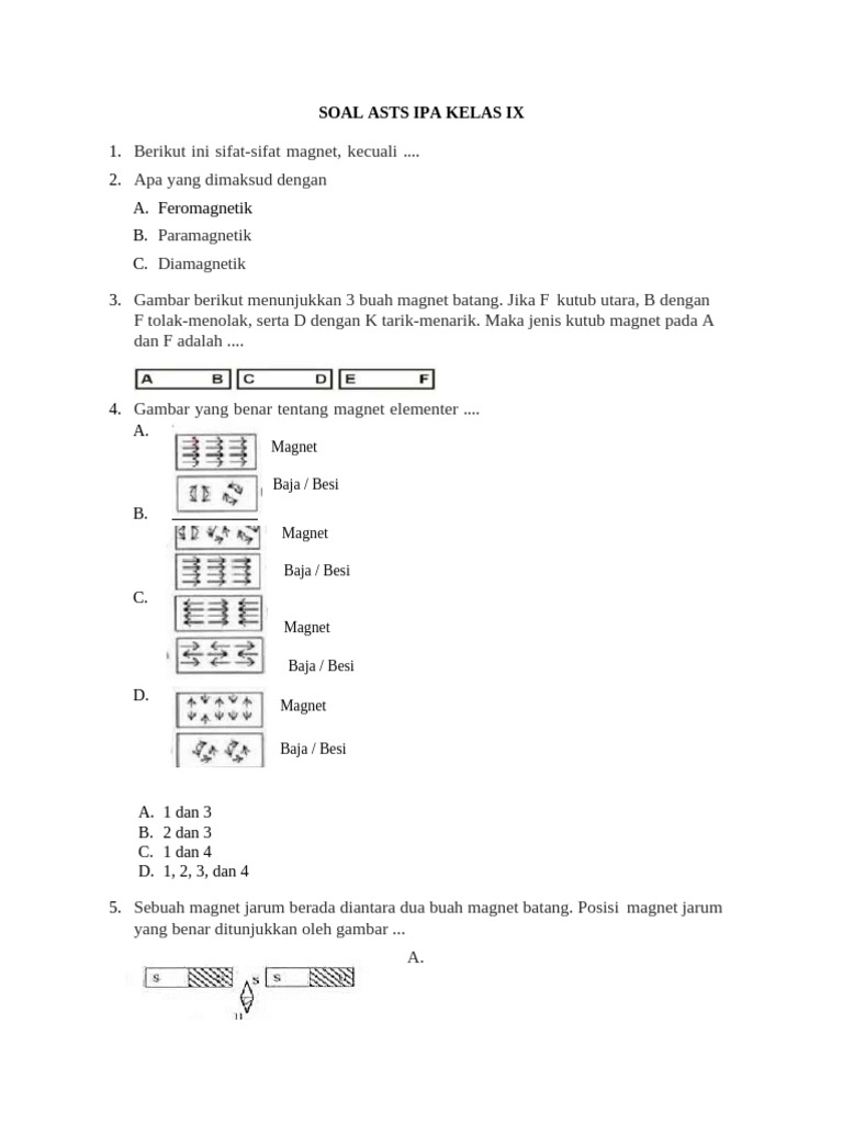 Soal Asts Ipa Kelas Ix | PDF