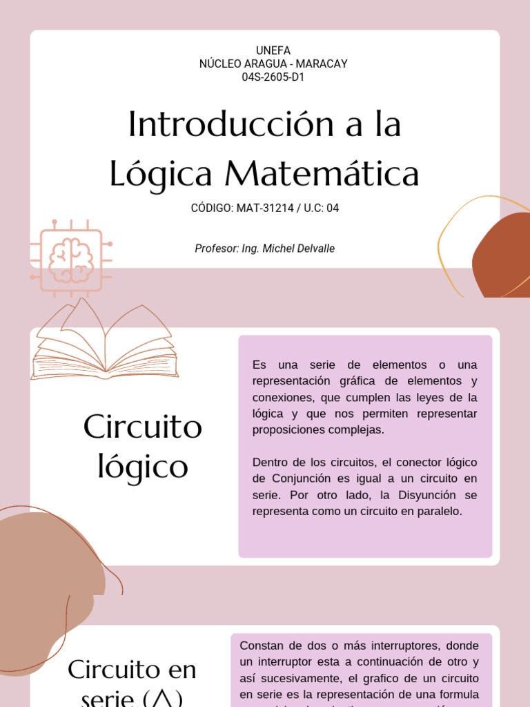 Circuitos Lógicos en Lógica Matemática | PDF