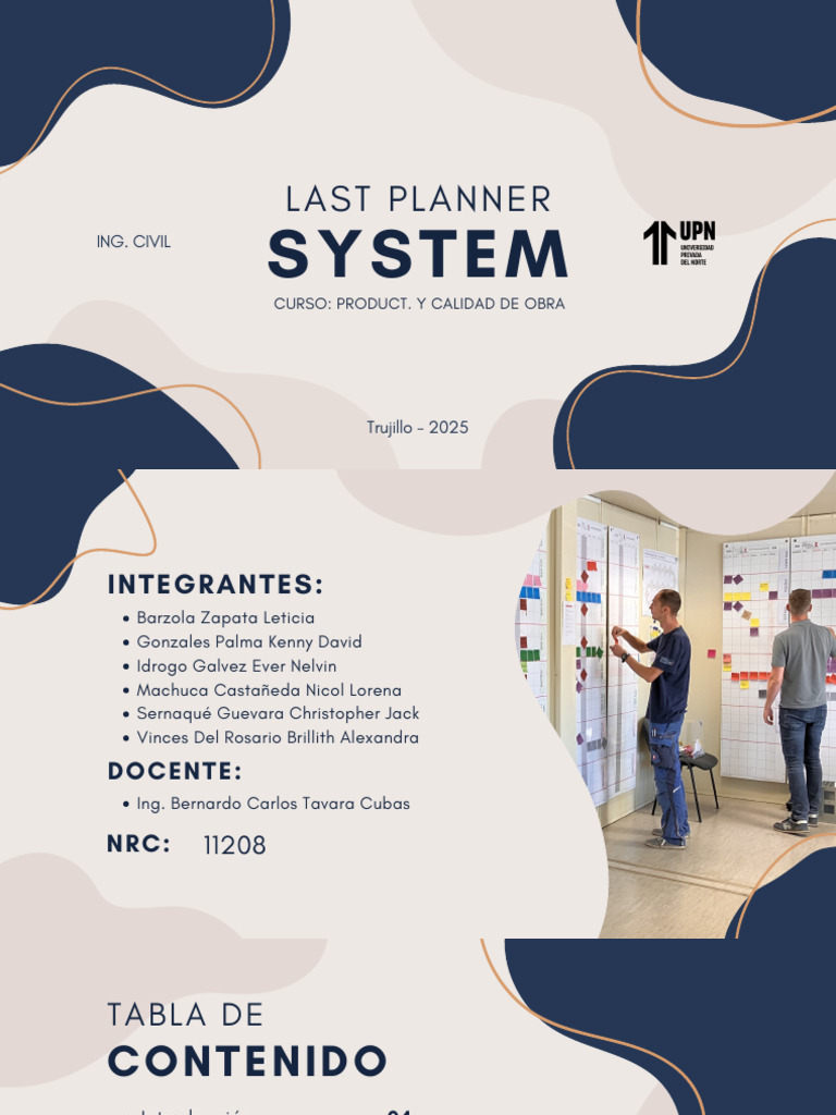 LAST PLANNER SYSTEM CONCEPTOS Y DESCRIPCIONES | PDF | Planificación | edificio
