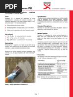Fosroc Renderoc FC TDS | PDF | Concrete | Cement