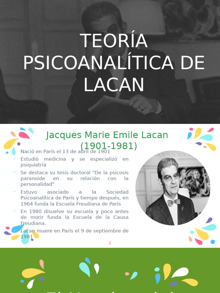 Teoría Psicoanalítica de Lacan | PDF | Jacques Lacan | Psicoanálisis