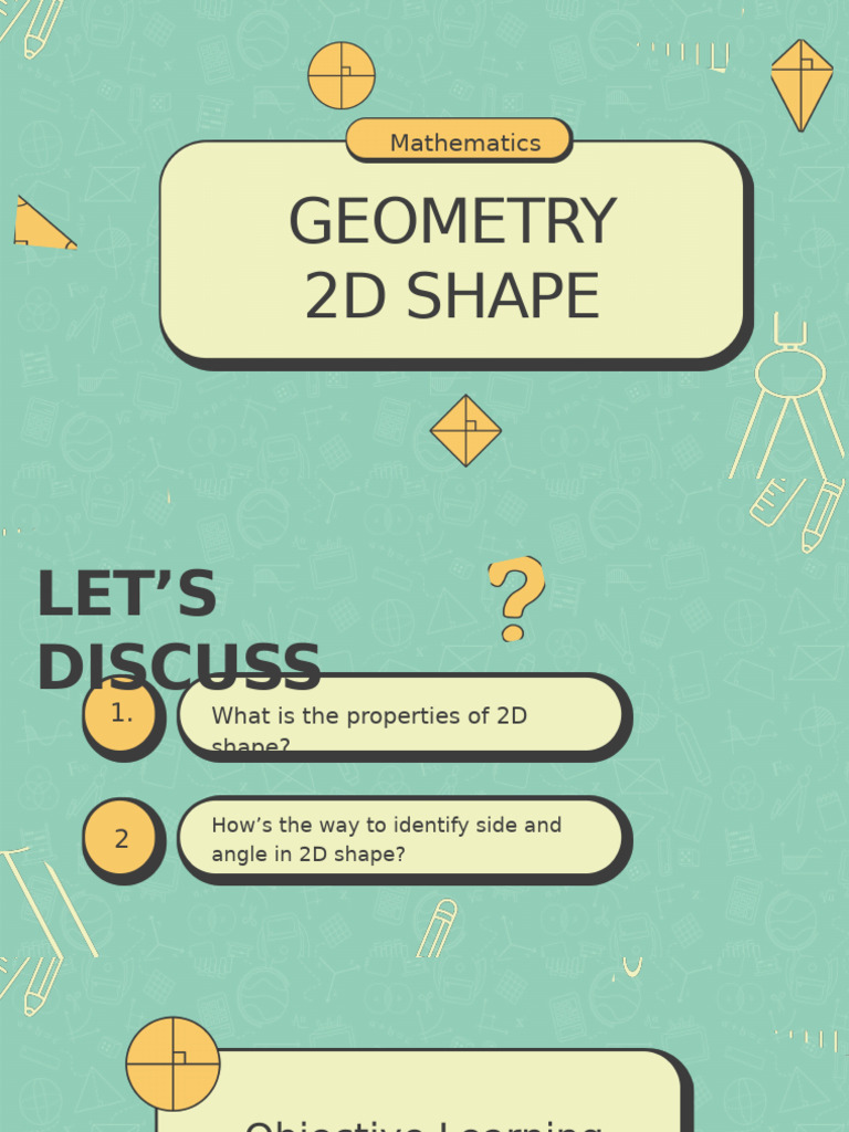 2D Shape Sec1 Term 4 | PDF | Line (Geometry) | Shape