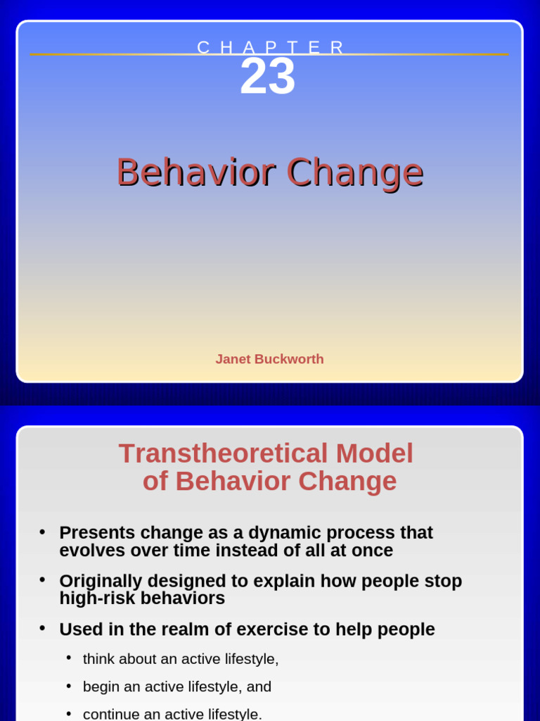 Howley6E PP Chapter23 | PDF | Behavior | Psychology