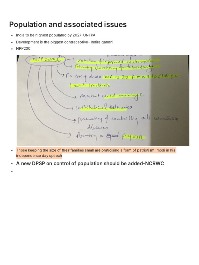 GS-1Population and Associated Issues | PDF