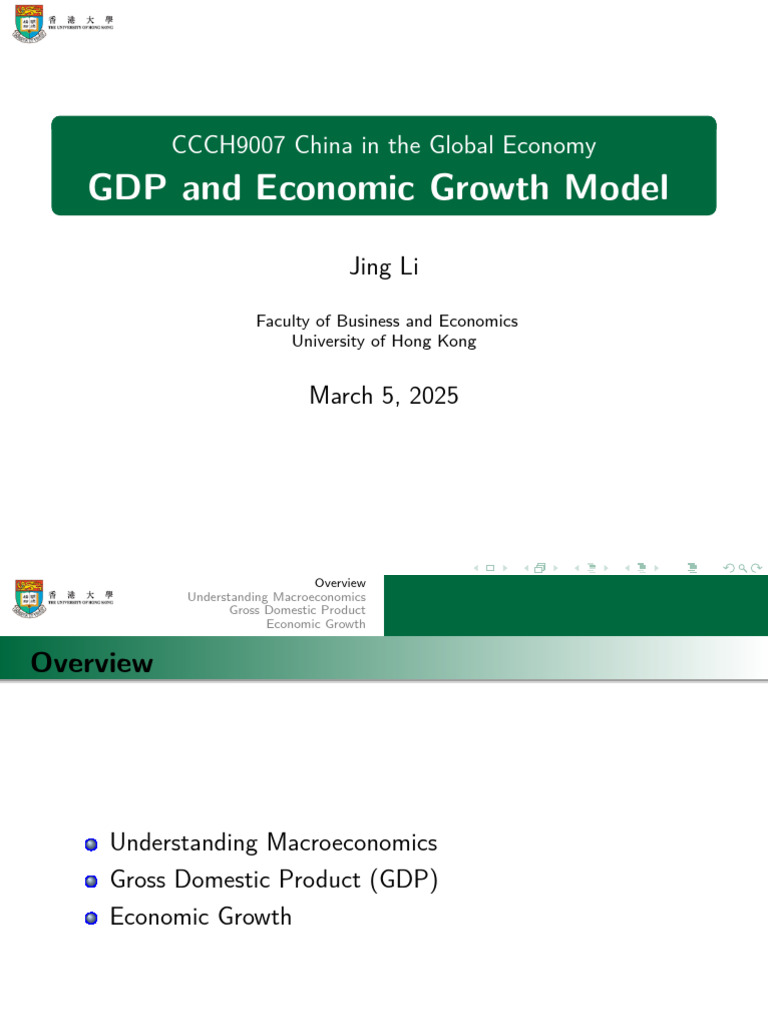 Topic 3 - GDP and Economic Growth | PDF | Gross Domestic Product | Macroeconomics