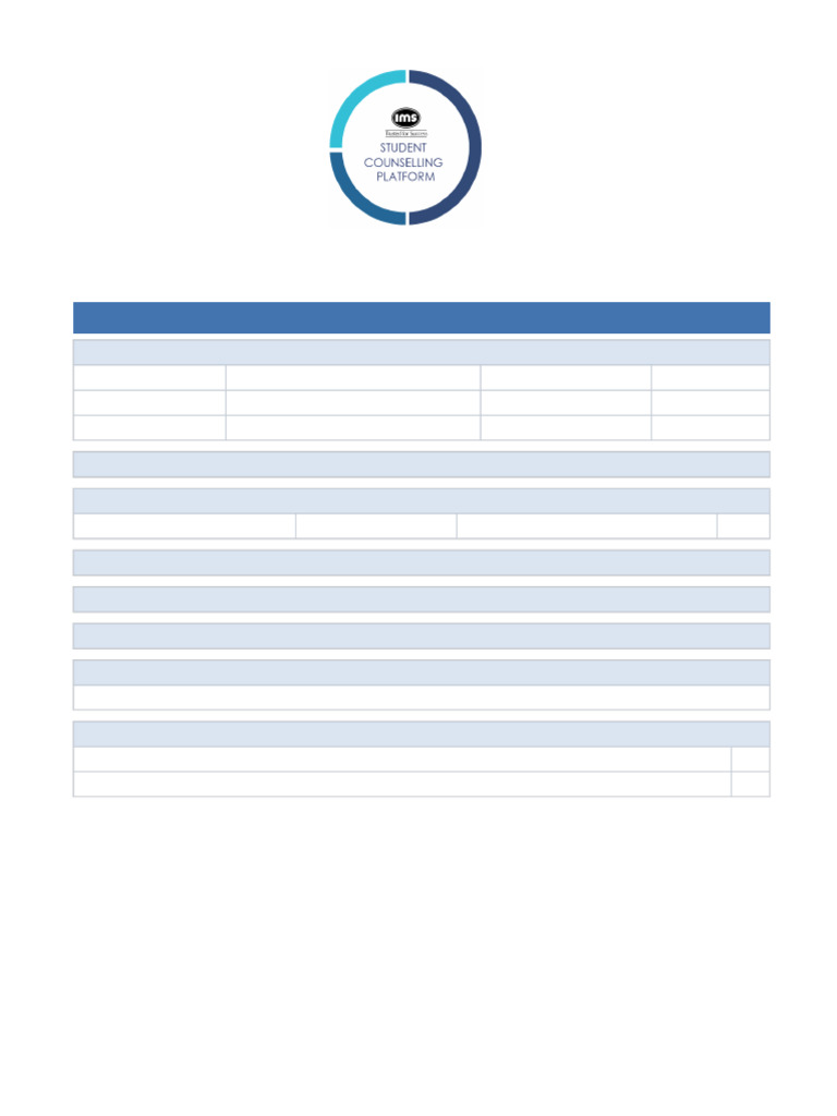 Student Counselling Summary | PDF