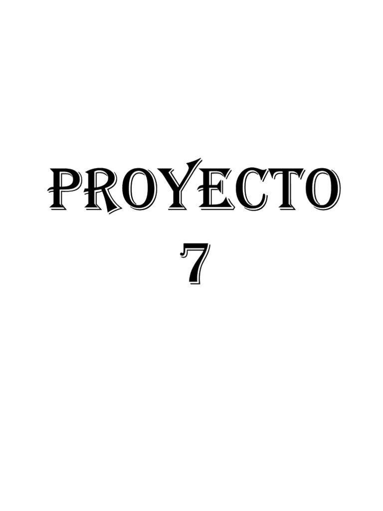 Proyecto7 Tercero | PDF