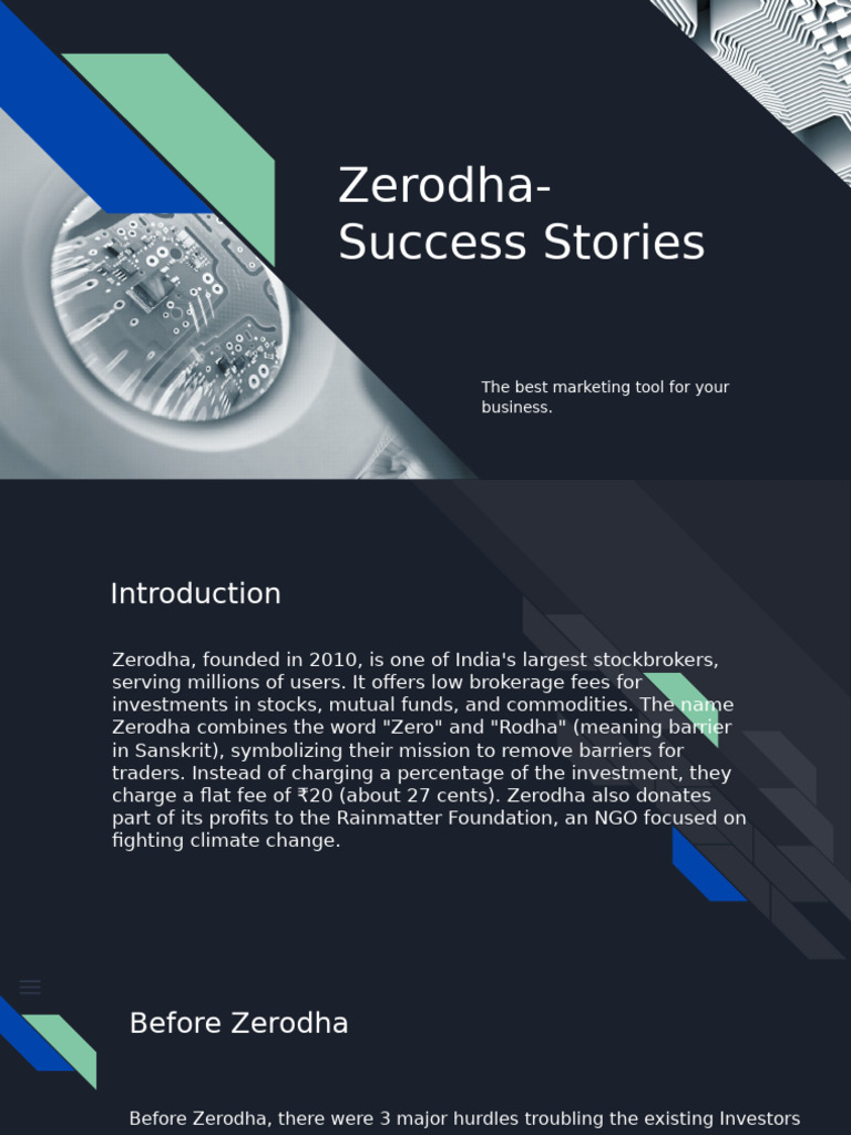 Zerodha (GROUP - 8) Final | PDF | Investing | Exchange Traded Fund