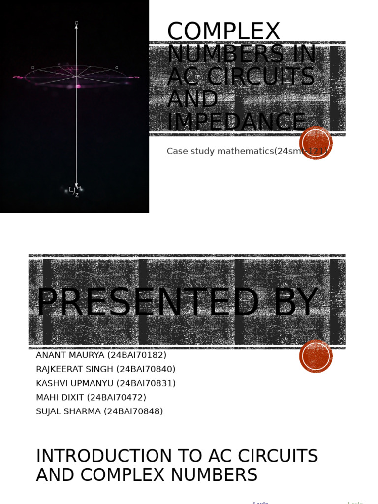 Complex Numbers in AC Circuits and Impedance | PDF | Electrical Impedance | Electrical Network