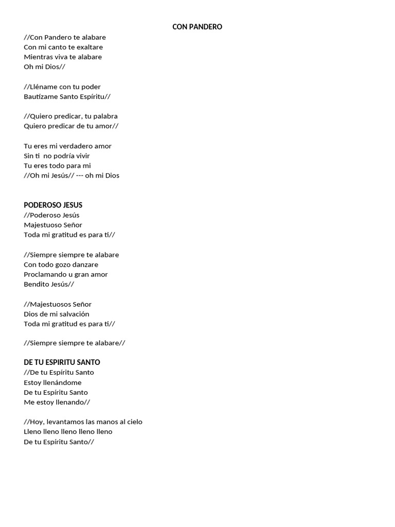 Con Pandero | PDF | Amor