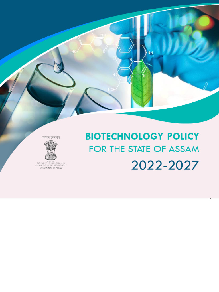 Biotechnology Policy-Assam | PDF | Biotechnology | Foods