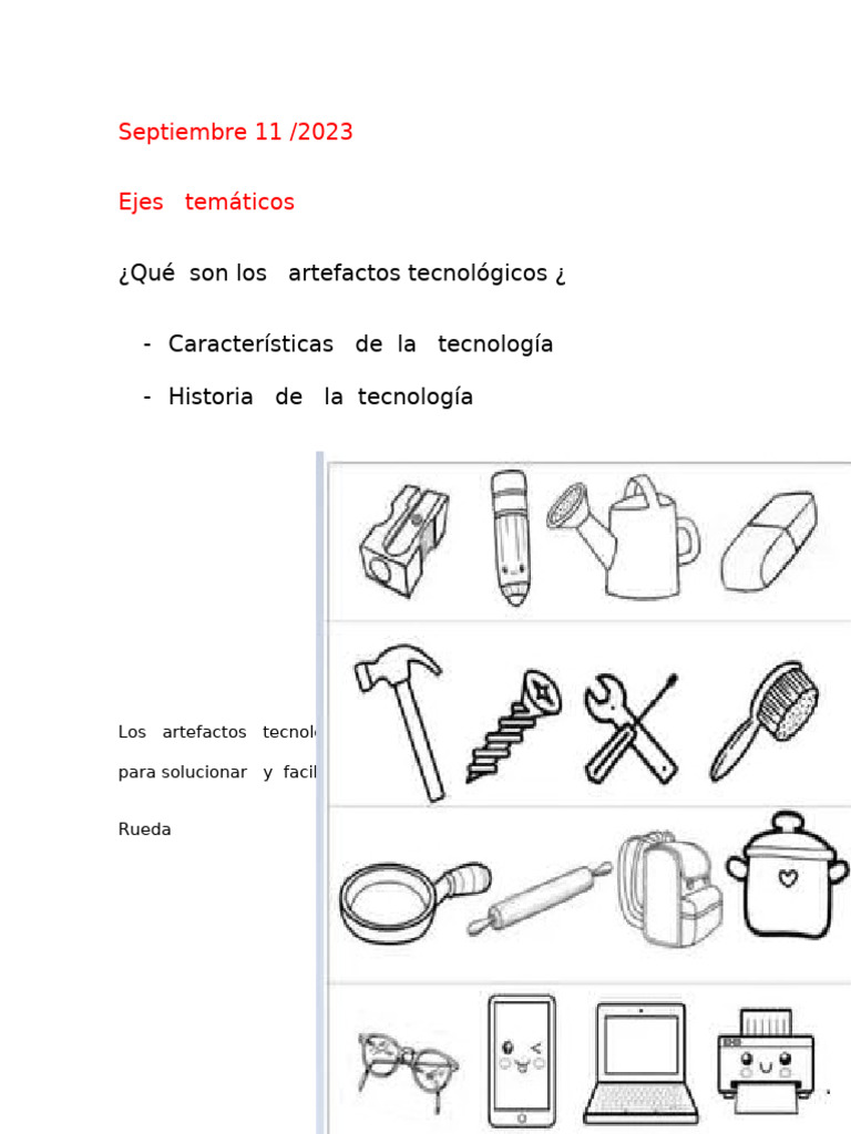 Artefactos Tecnológicos y su Historia | PDF
